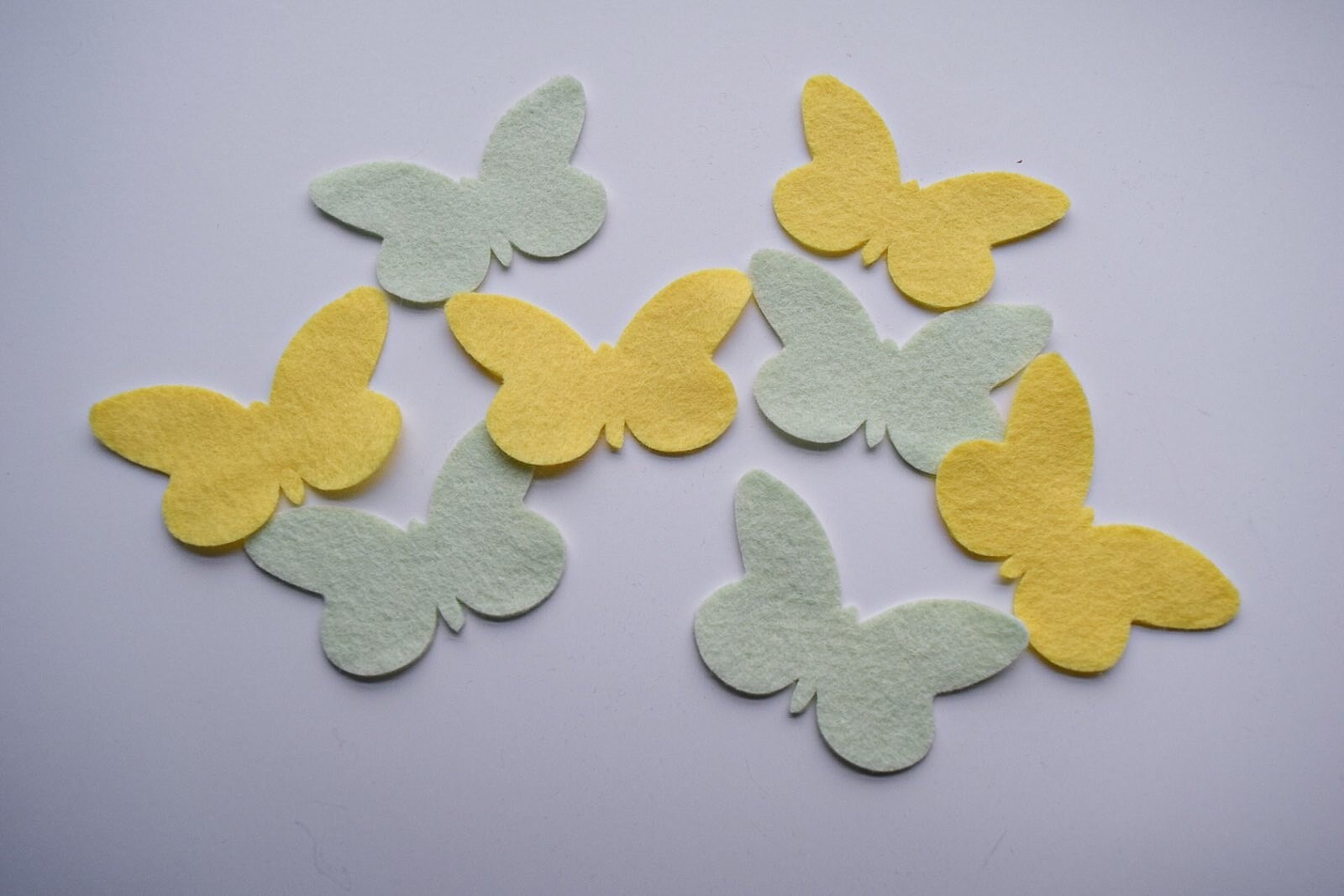 Wool Felt Butterfly Die Cut Set of Wool Blend Felt - Etsy