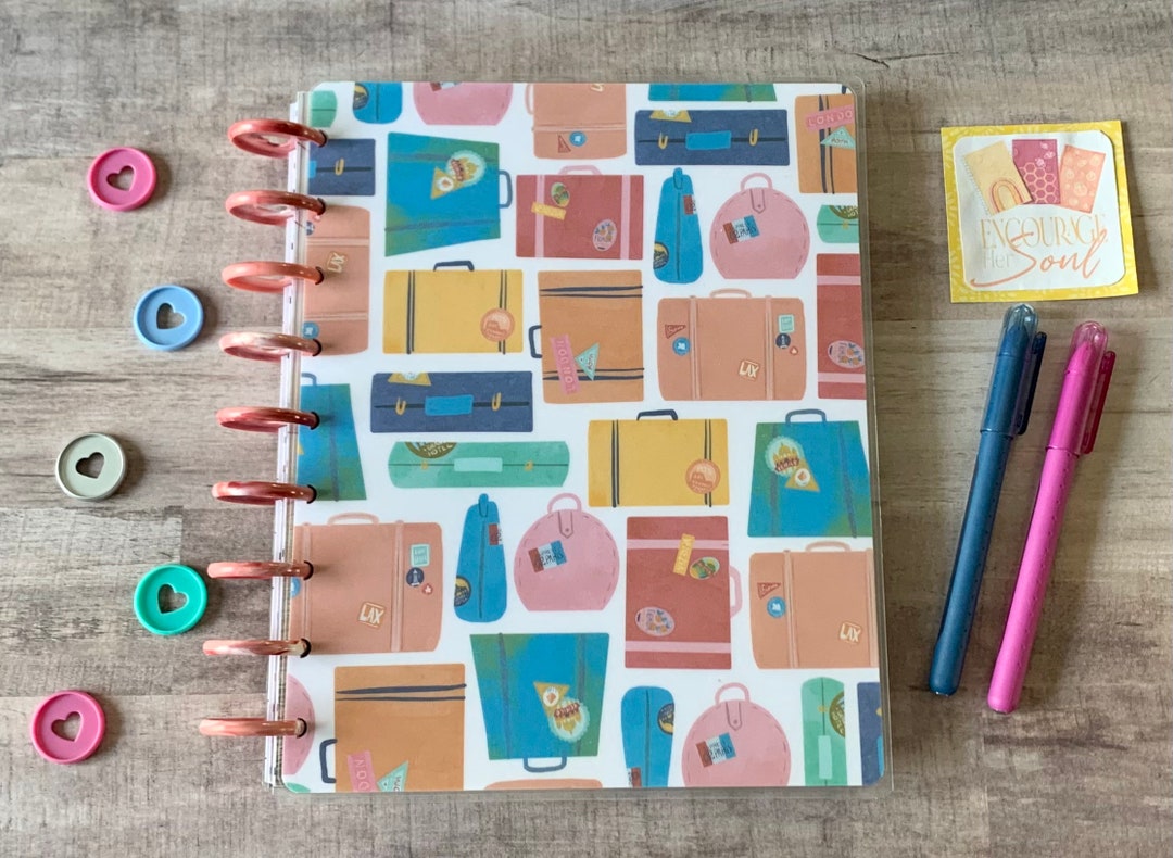 Pack Your Bags! Happy Planner | Planner Cover for Disc Bound ...