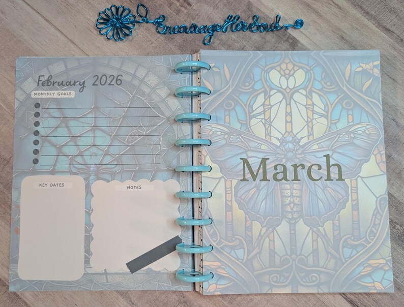 Mystical Tree Happy Planner 2026 Monthly Inserts | Raven Tabbed Divider ...
