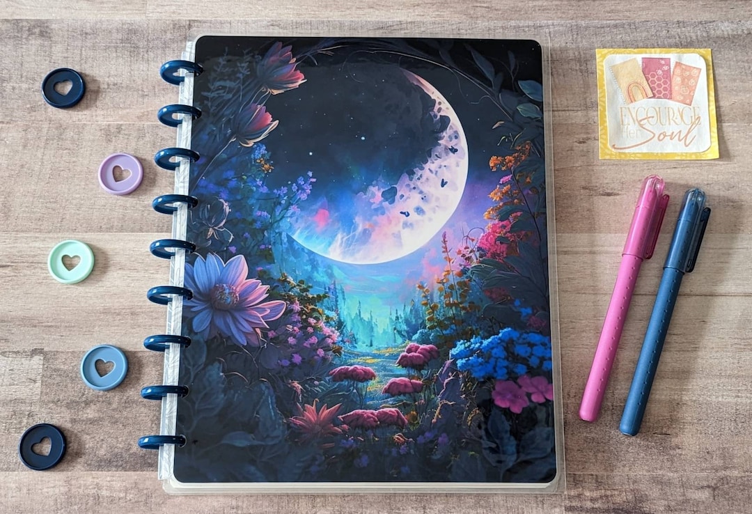 Moonlight Happy Planner|discbound Cover |classic & Big Happy Planner ...