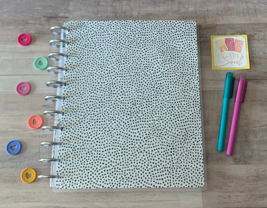 Speckled Dots Happy Planner | Planner Cover for Disc Bound | Available ...
