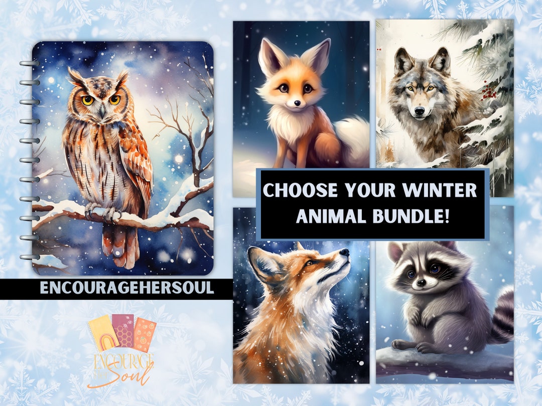 WINTER ANIMALS BUNDLE | Happy Planner Dividers and Covers | Tul ...