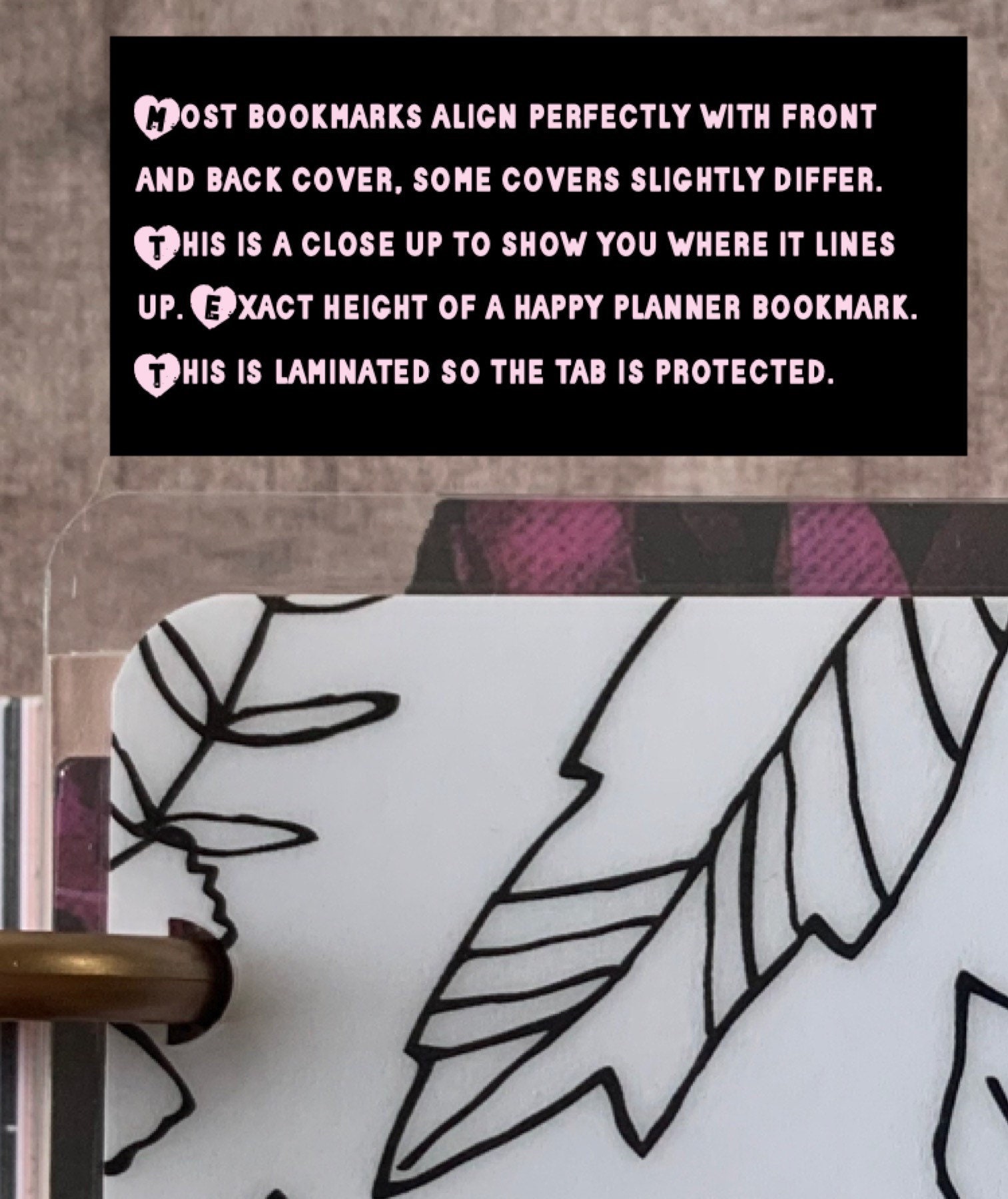 LAMINATED BUNDLE OF Bookmarks & Dashboards Happy Planner - Etsy