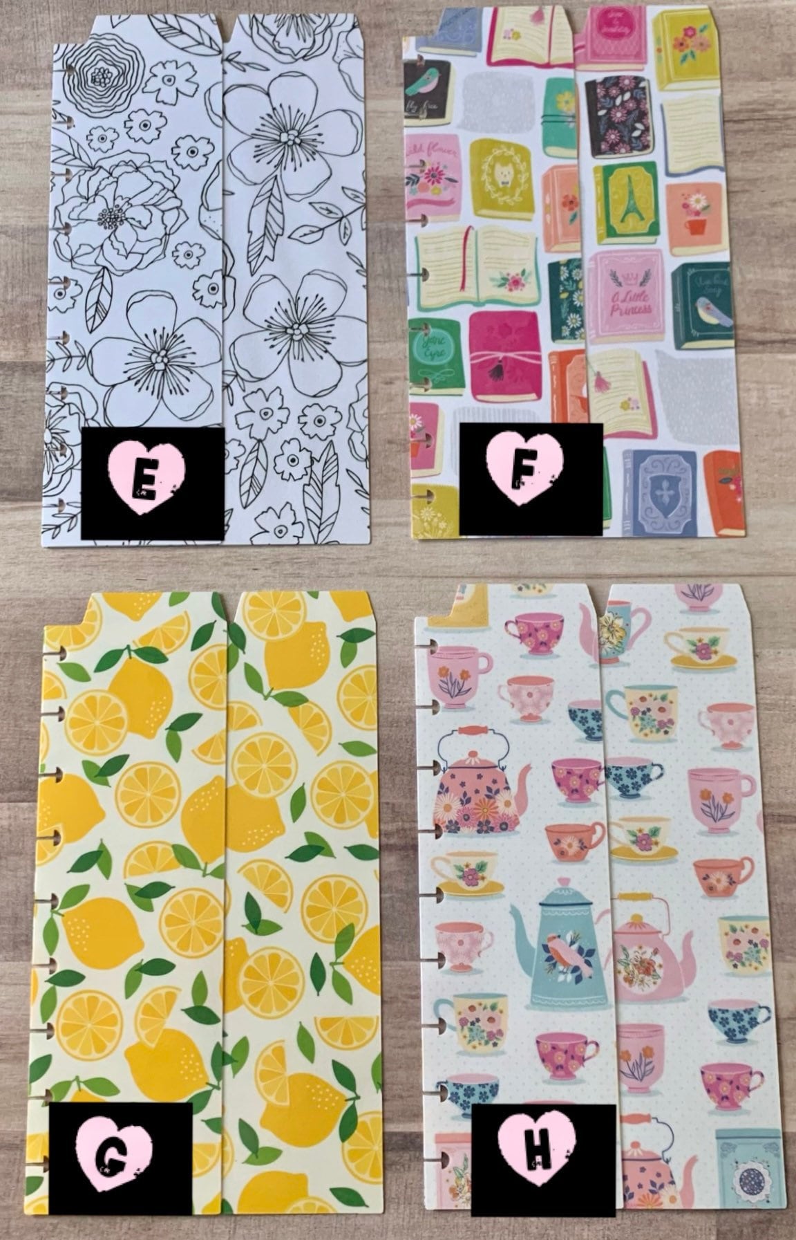 LAMINATED BUNDLE OF Bookmarks & Dashboards Happy Planner - Etsy
