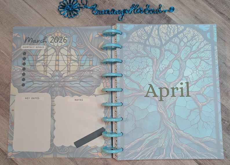 2026 Monthly Inserts Mystical Tree and Raven Happy Planner: 32lb Glossy ...