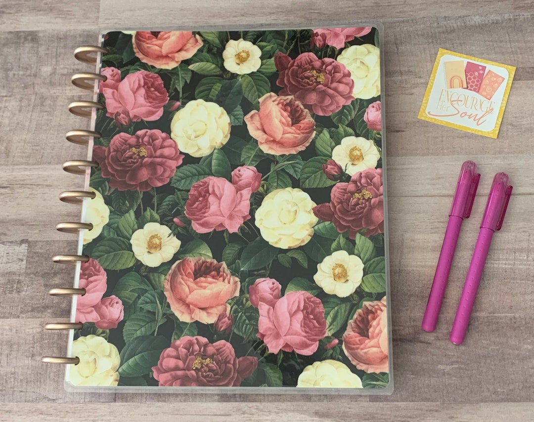 Flower Bushes Happy Planner | Planner Cover for Disc Bound | Available ...
