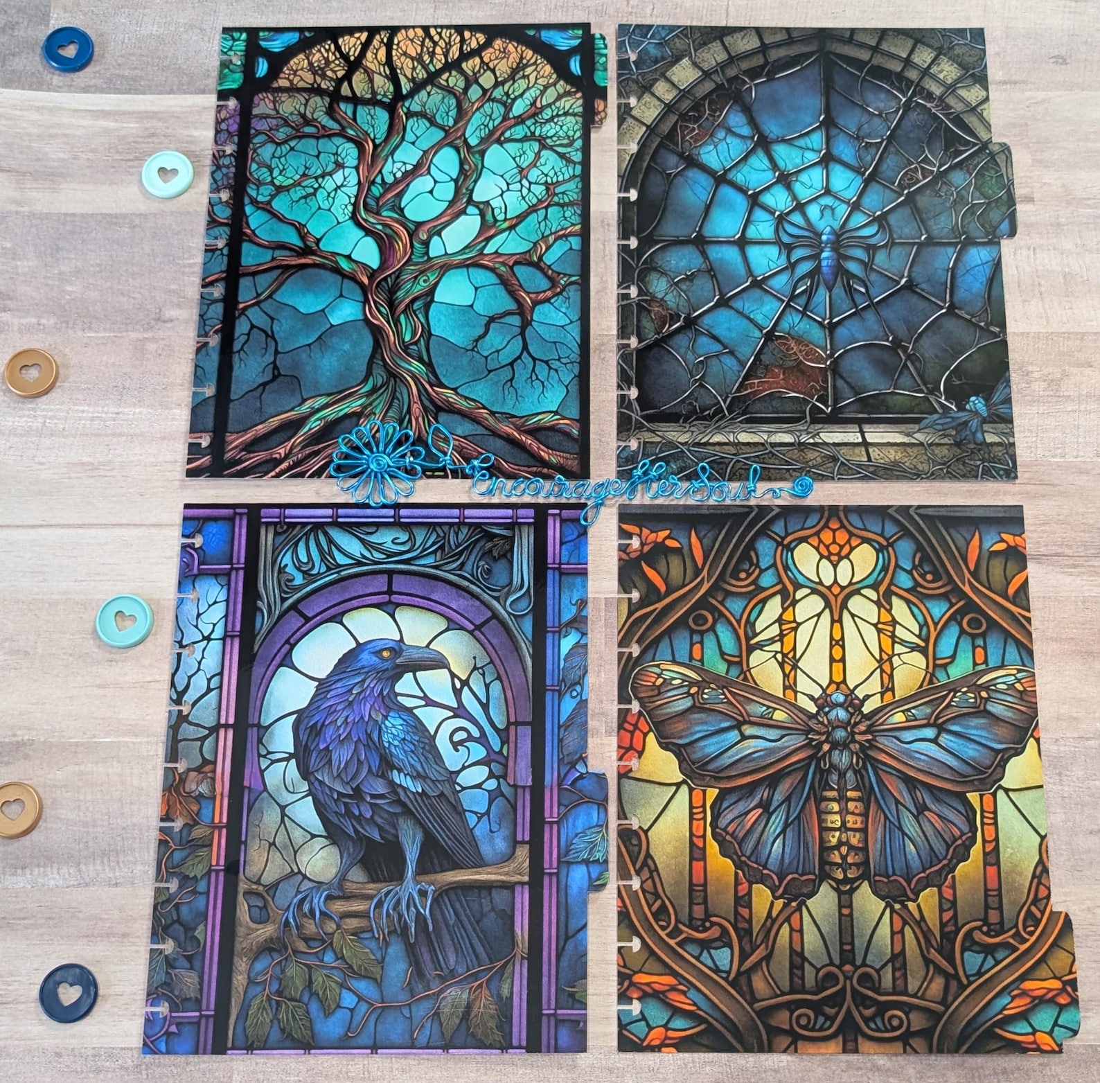 Mystical Tree & Raven Happy Planner Dividers: Laminated Planner ...
