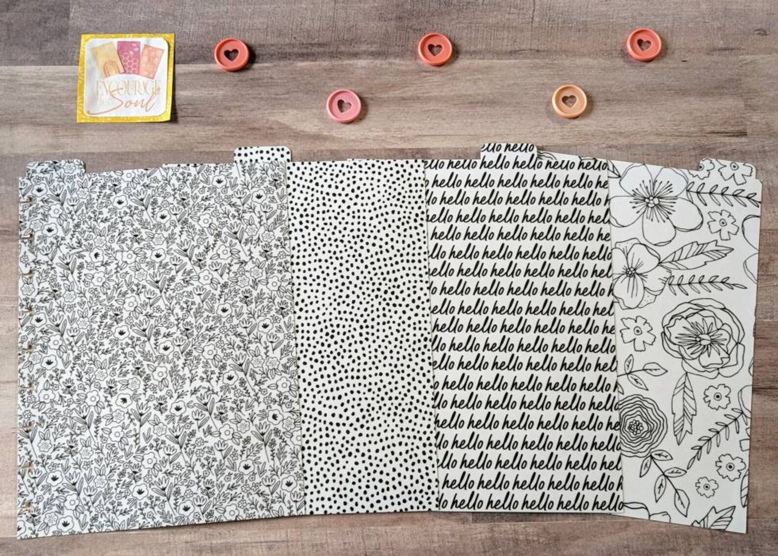 Black and White BUNDLE Happy Planner | Planner Cover, Dividers and ...