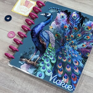 Peacock BUNDLE SET |peacock Happy Planner Dividers and Covers|classic ...