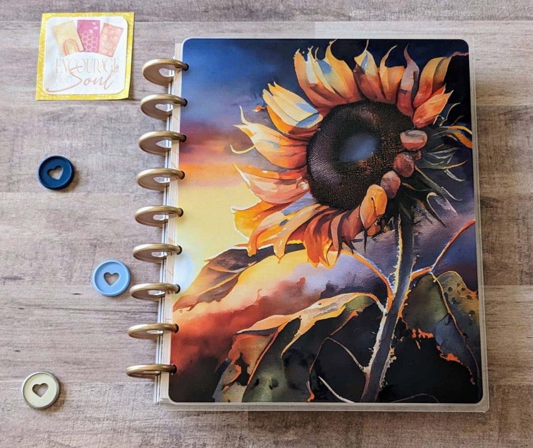 Happy Planner Sunflower| Classic Big Happy Planner Cover | Erin Condren ...