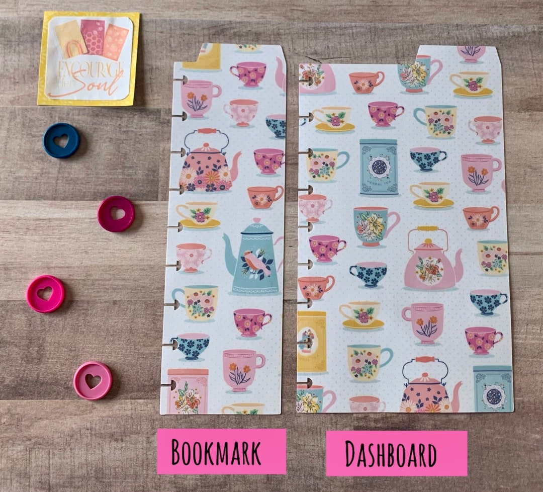 LAMINATED BUNDLE OF Bookmarks & Dashboards Happy Planner | Available in ...