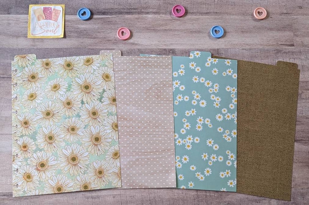 Sunflower Daze LAMINATED Planner Divider Set | Happy Planner Classic ...