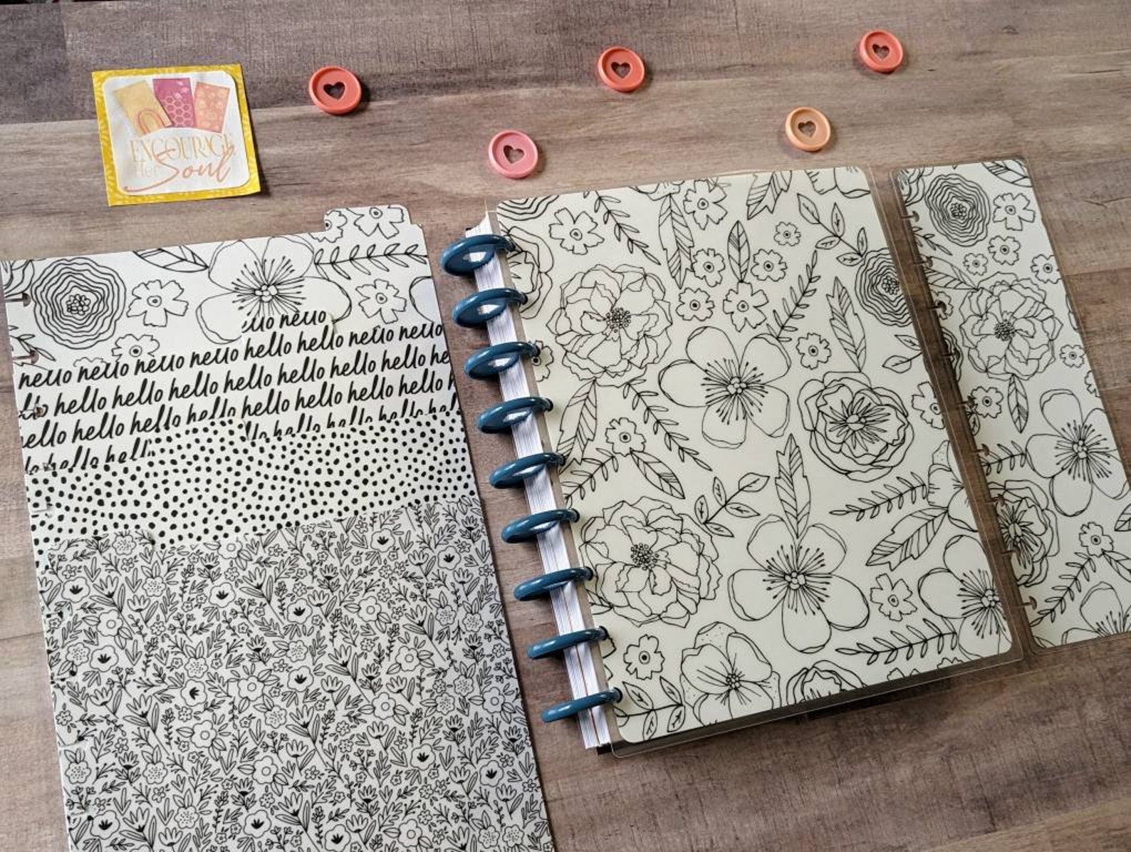 Black and White BUNDLE Happy Planner | Planner Cover, Dividers and ...