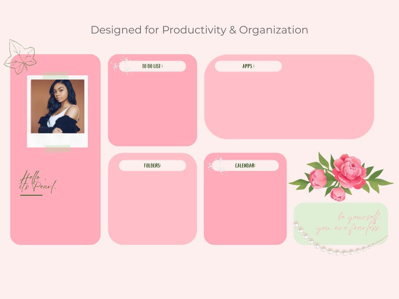 AKA Desktop Wallpaper Canva Template | Sorority Digital Download | Pink ...