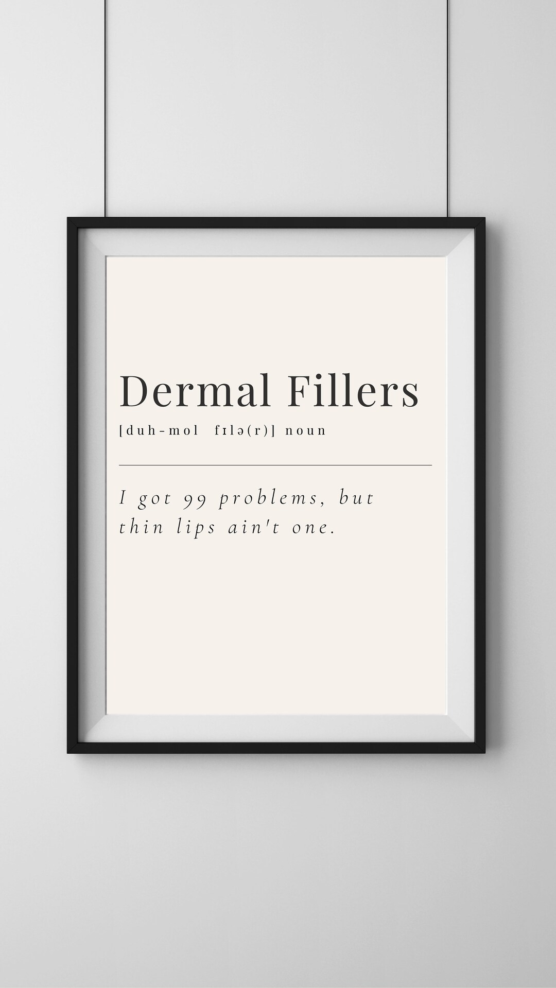 Filler Definition Poster A3 Salon Poster, Dermal Filler, Botox ...