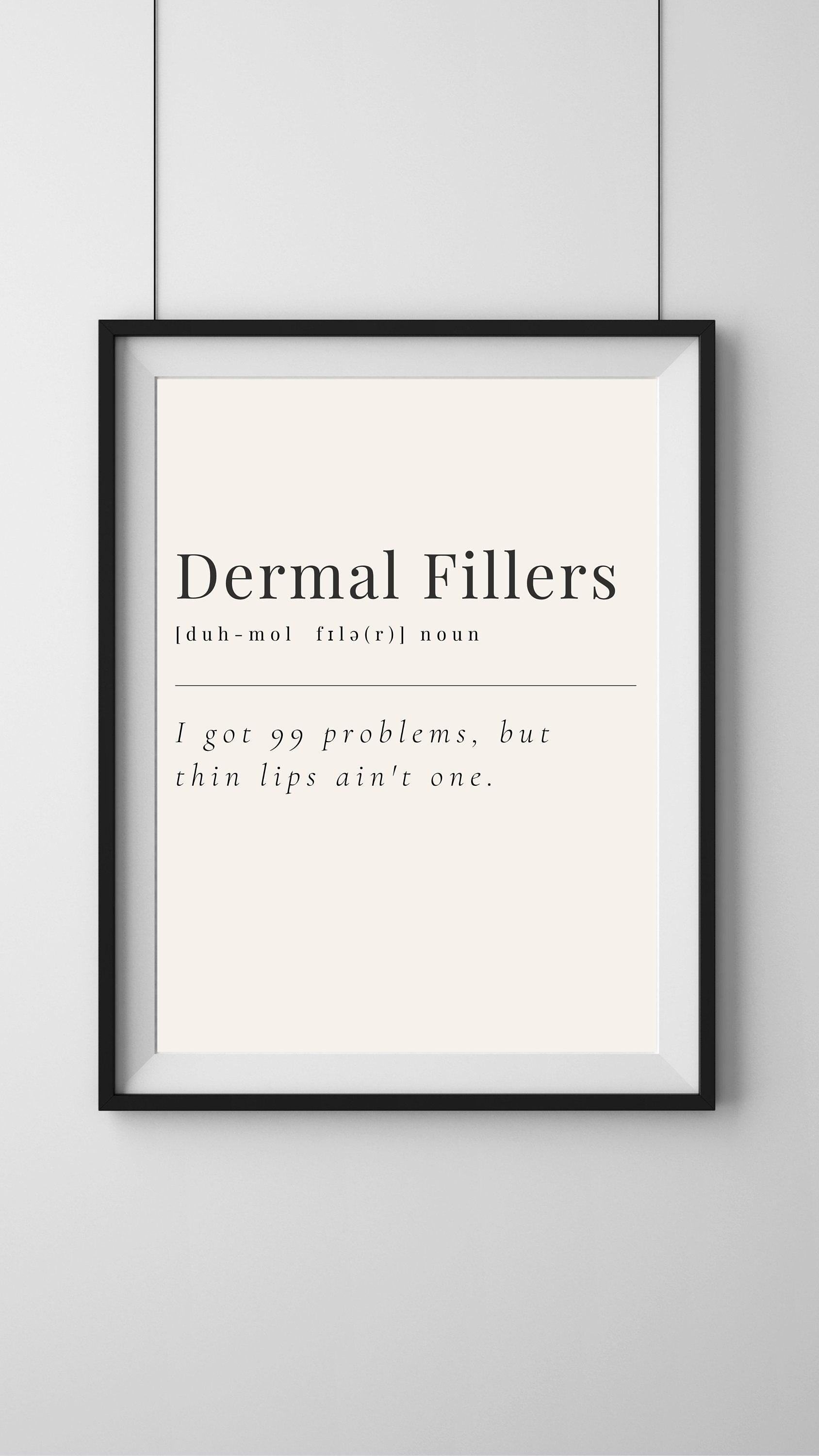 Filler Definition Poster A3 Salon Poster, Dermal Filler, Botox ...