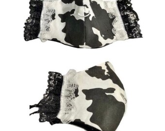 Cow Face Mask | Etsy