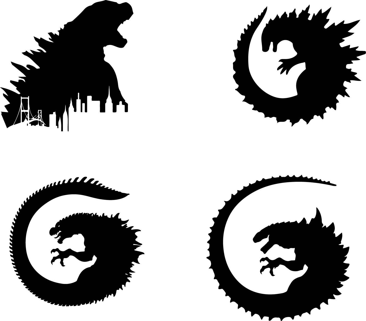 Godzilla Silhouette Svg