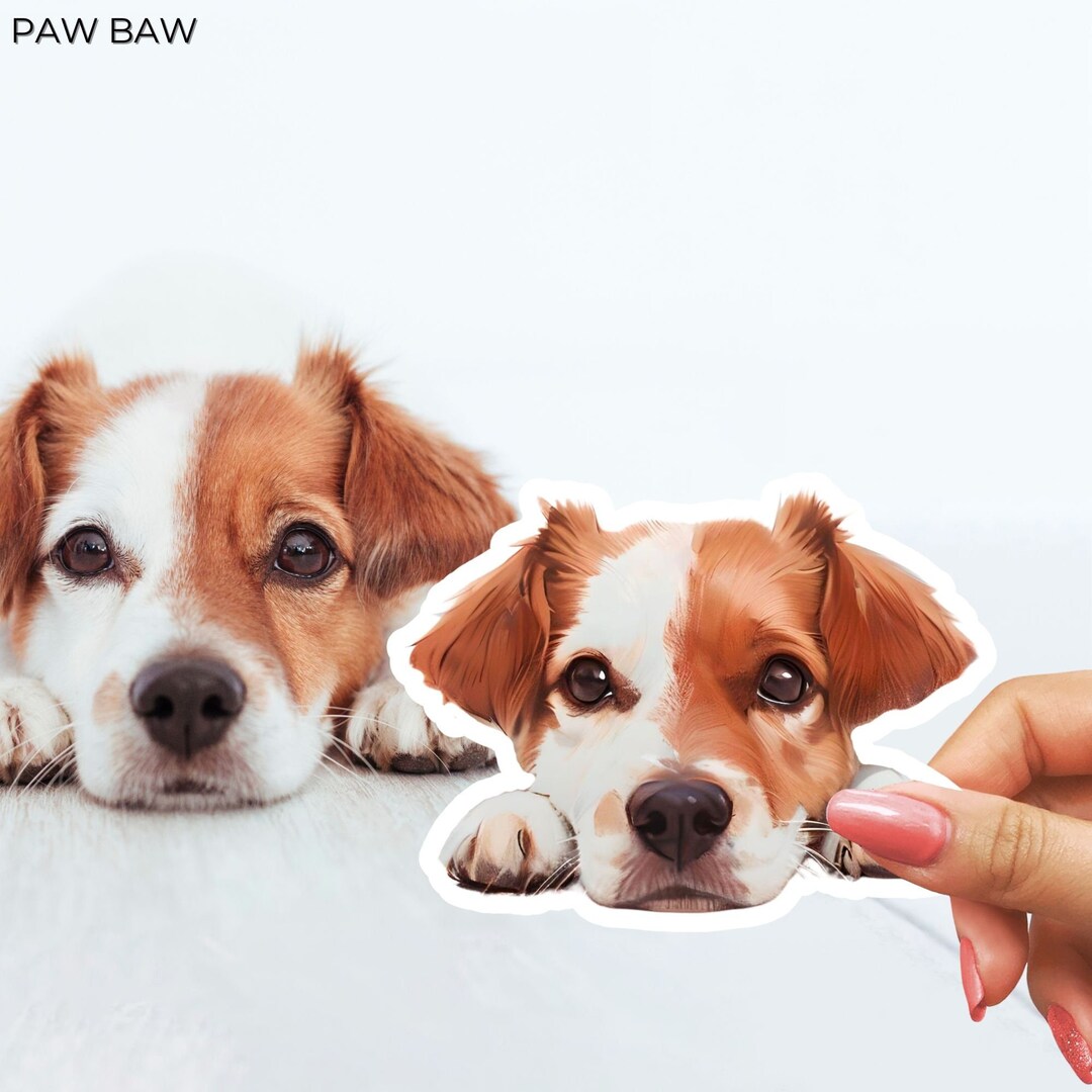 Custom Pet Sticker Using Pet Photo, Custom Dog Sticker, Custom Cat ...