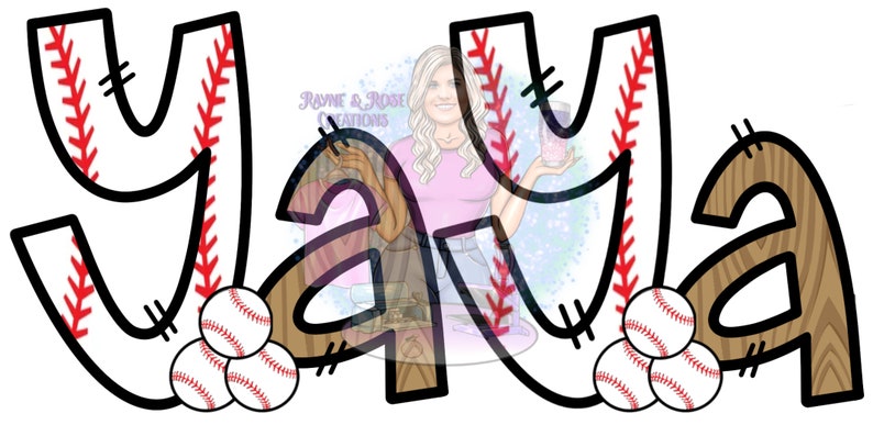 Yaya Baseball PNG | Sublimation | Digital Design - Etsy