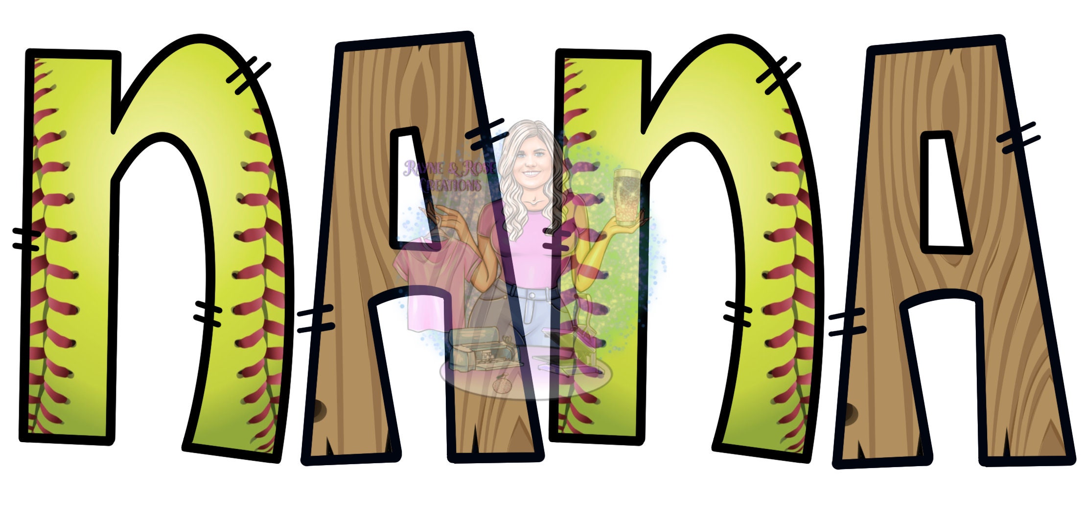 NANA Softball PNG | Sublimation Design | - Etsy