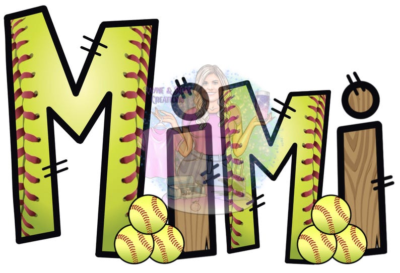 Mimi Softball | PNG | Digital Download | Sublimation Design - Etsy