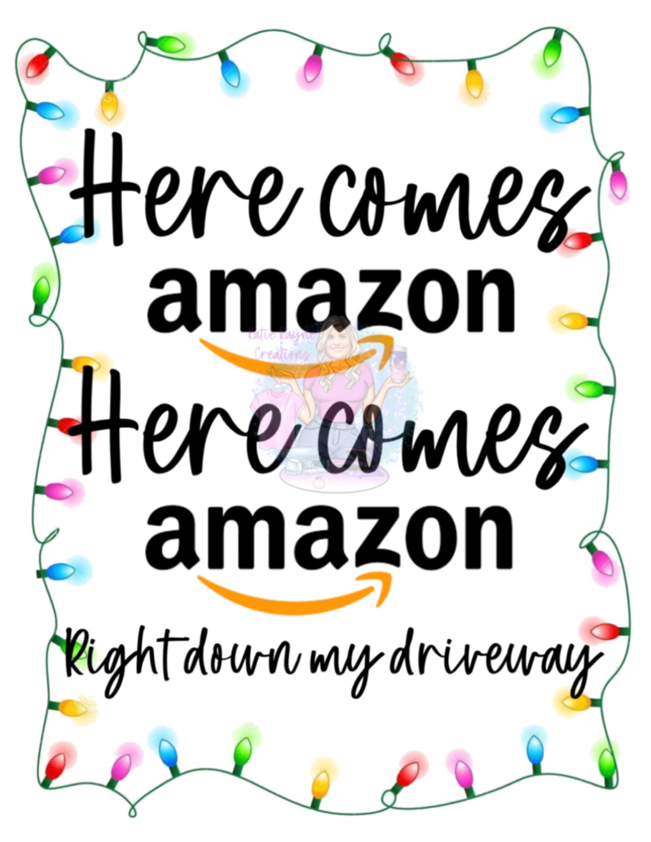 Here Comes Amazon PNG - Etsy