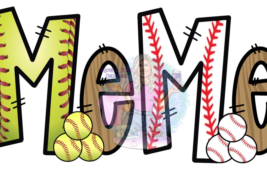Meme Softball Baseball Png/digital Download - Etsy