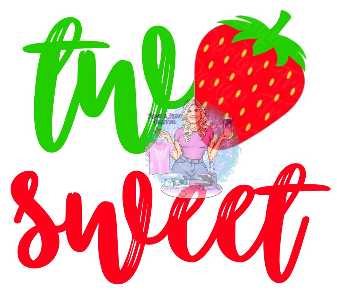 Two Sweet Strawberry - PNG - Etsy