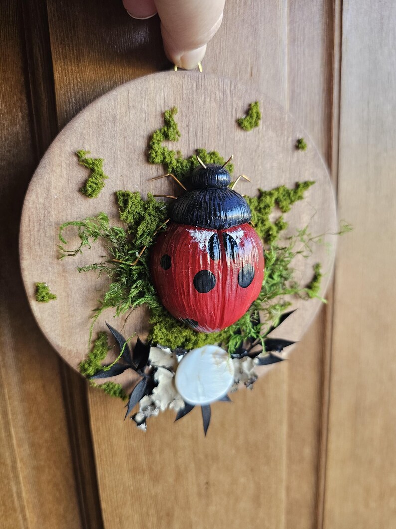 Glow Light Ladybug - Illuminated Insect Nursery Art - Whimsical Fairy ...