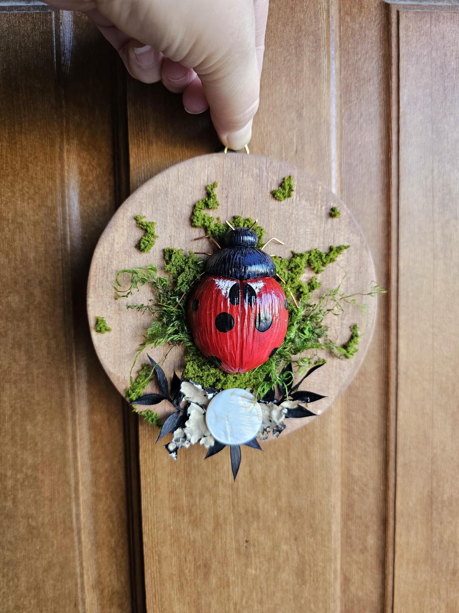 Glow Light Ladybug - Illuminated Insect Nursery Art - Whimsical Fairy ...
