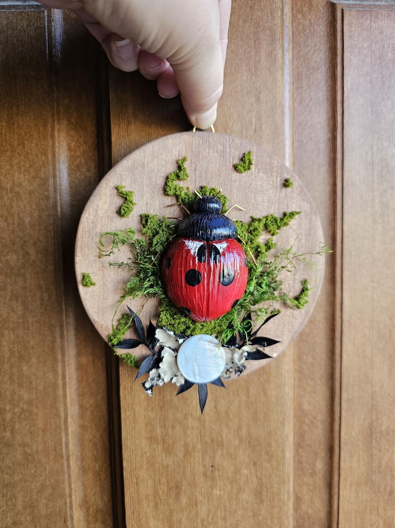 Glow Light Ladybug - Illuminated Insect Nursery Art - Whimsical Fairy ...