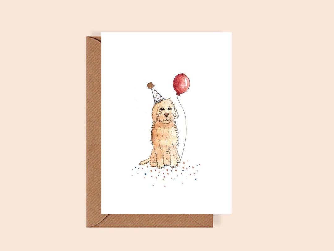 Labradoodle Birthday Card | Doodle Birthday Card | Dog Birthday Card ...
