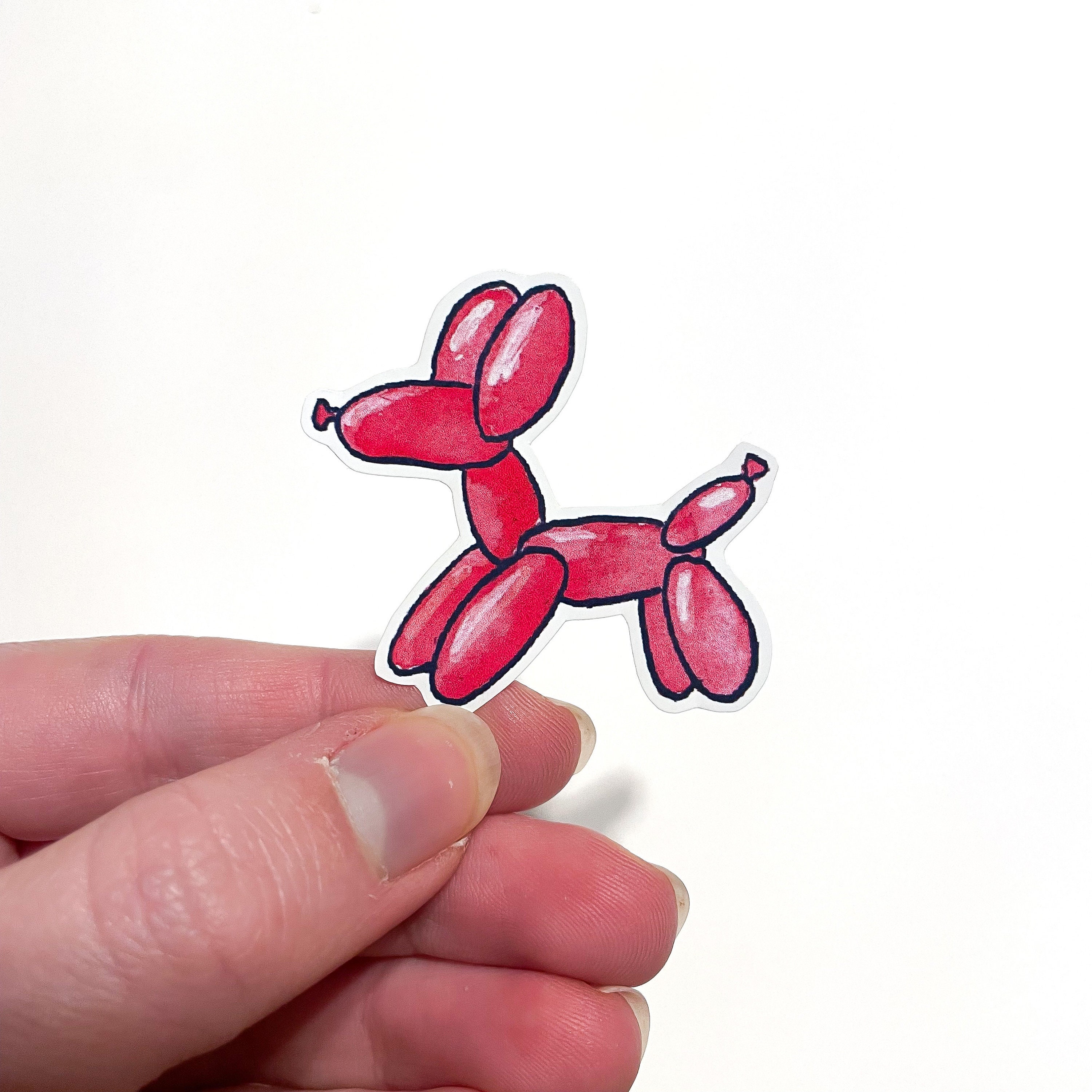 Balloon Dog Stickers Set of Six - Etsy