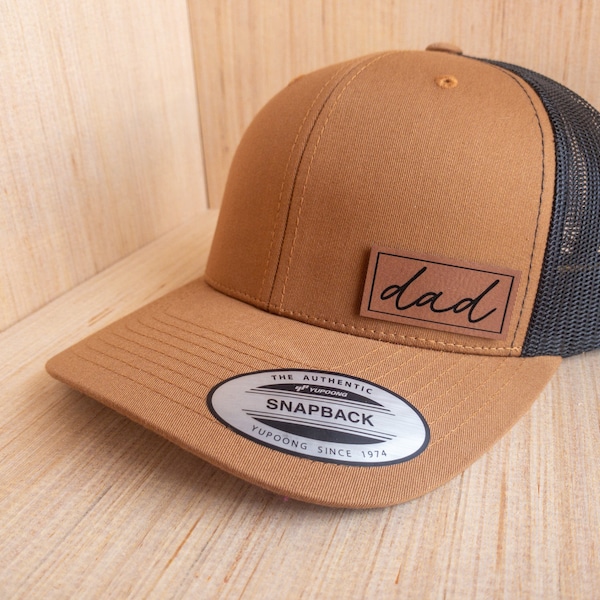 Leather Patch Girl Dad Hat - Etsy