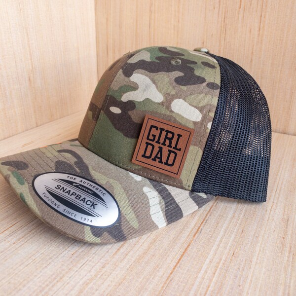 Leather Patch Girl Dad Hat - Etsy