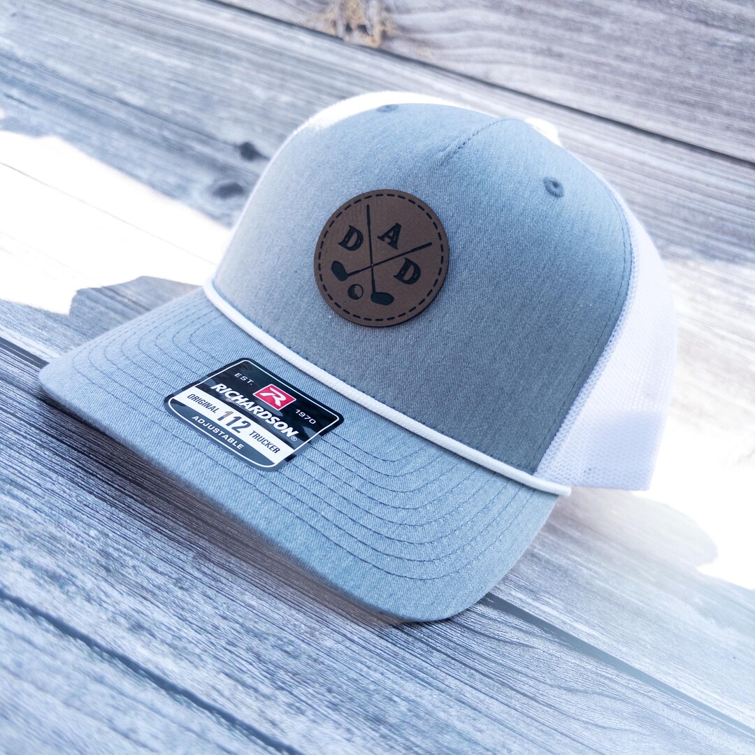 Golf Dad Hat, Leather Patch Hat, Rope Hat, Father's Day Gifts, Golf ...