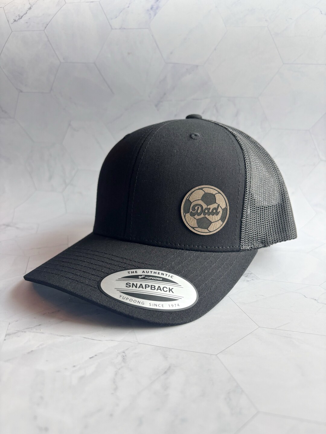 Soccer Dad Hat, Leather Patch Hat, Fathers Day Gifts, Soccer Gifts for ...