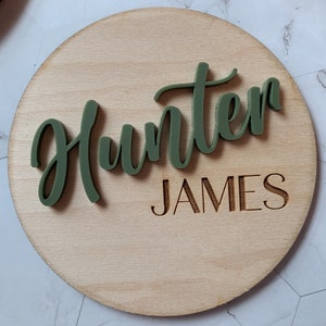 Birth Announcement Sign, Baby Name Sign, Baby Announcement Sign, Birth ...