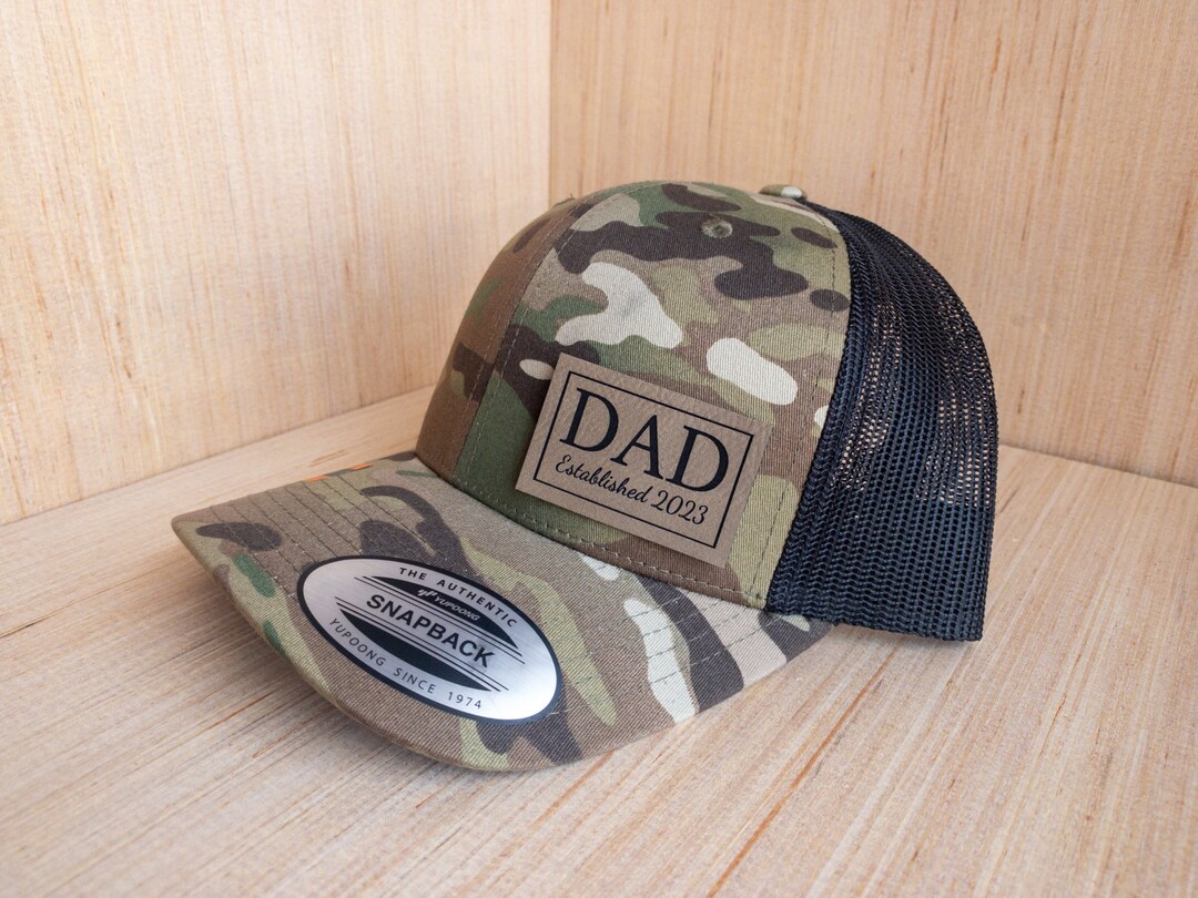 Personalized Dad Hat, Leather Patch Hat, Fathers Day Gifts, Birthday ...