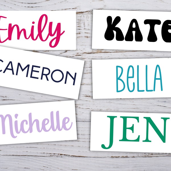 Custom Name Decal - Etsy