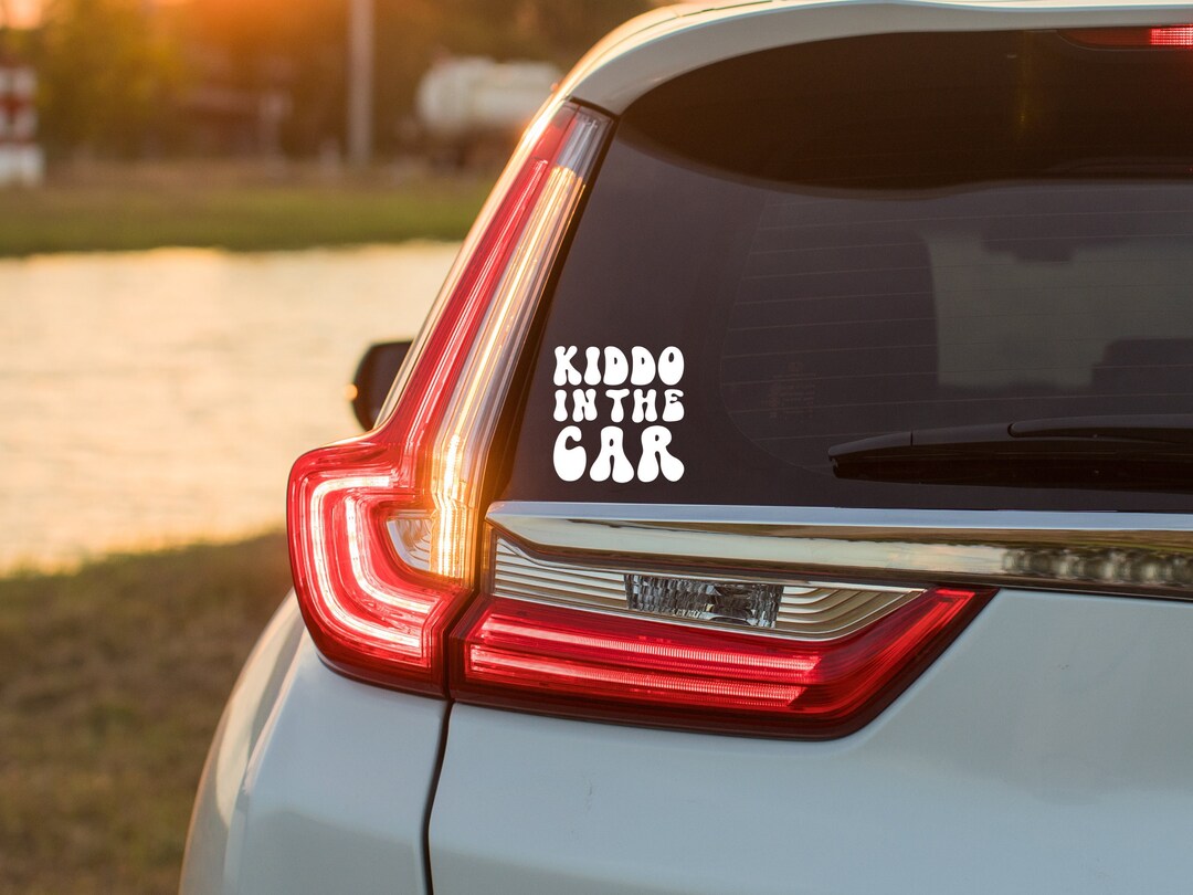 Kiddo in the Car Decal, Baby on Board Sticker, Kids on Board Decal, New ...