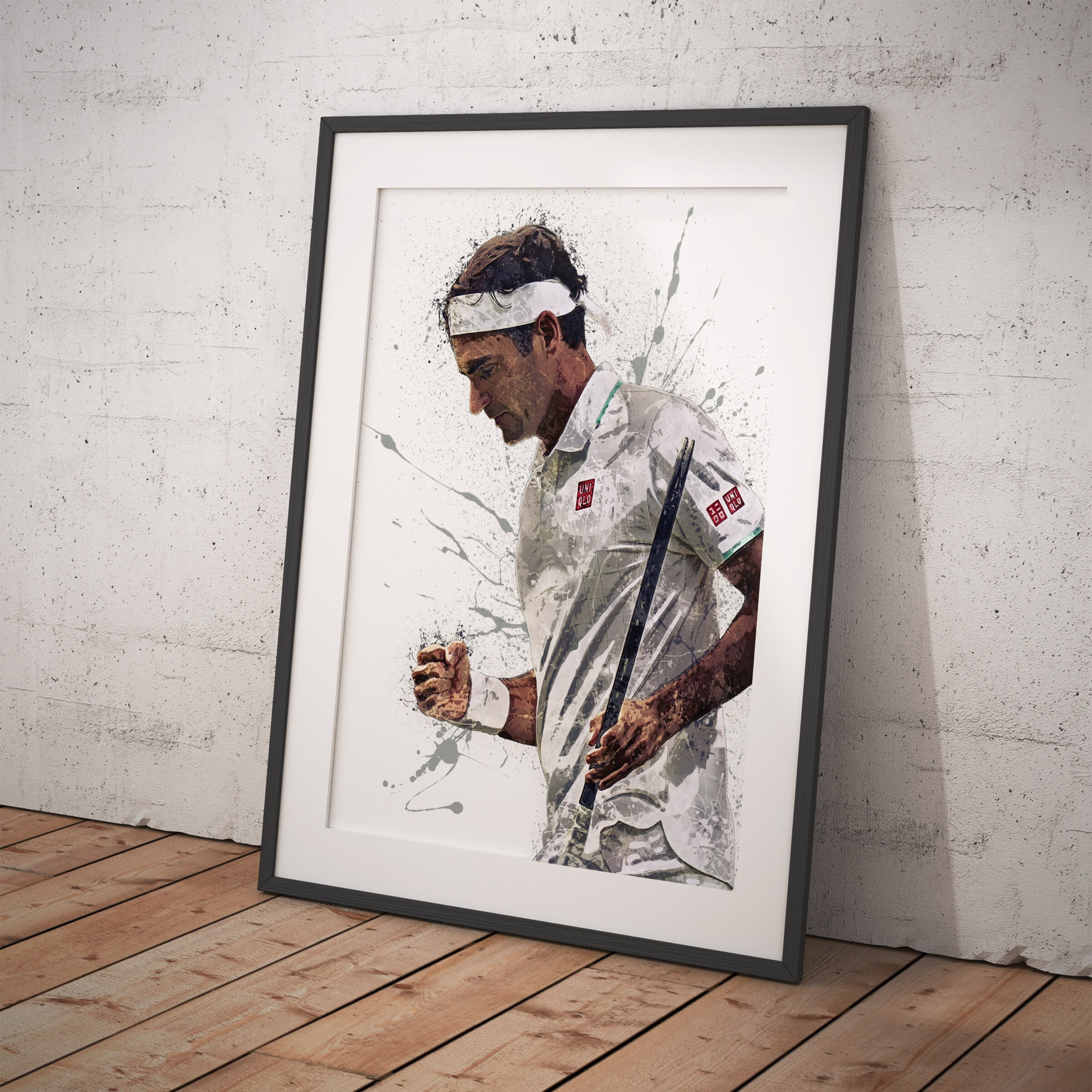 Roger Federer Poster Tennis Wall Decor Wall Art Printable - Etsy