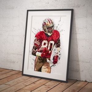 Jerry Rice Poster San Francisco 49ers Wall Art Printable - Etsy