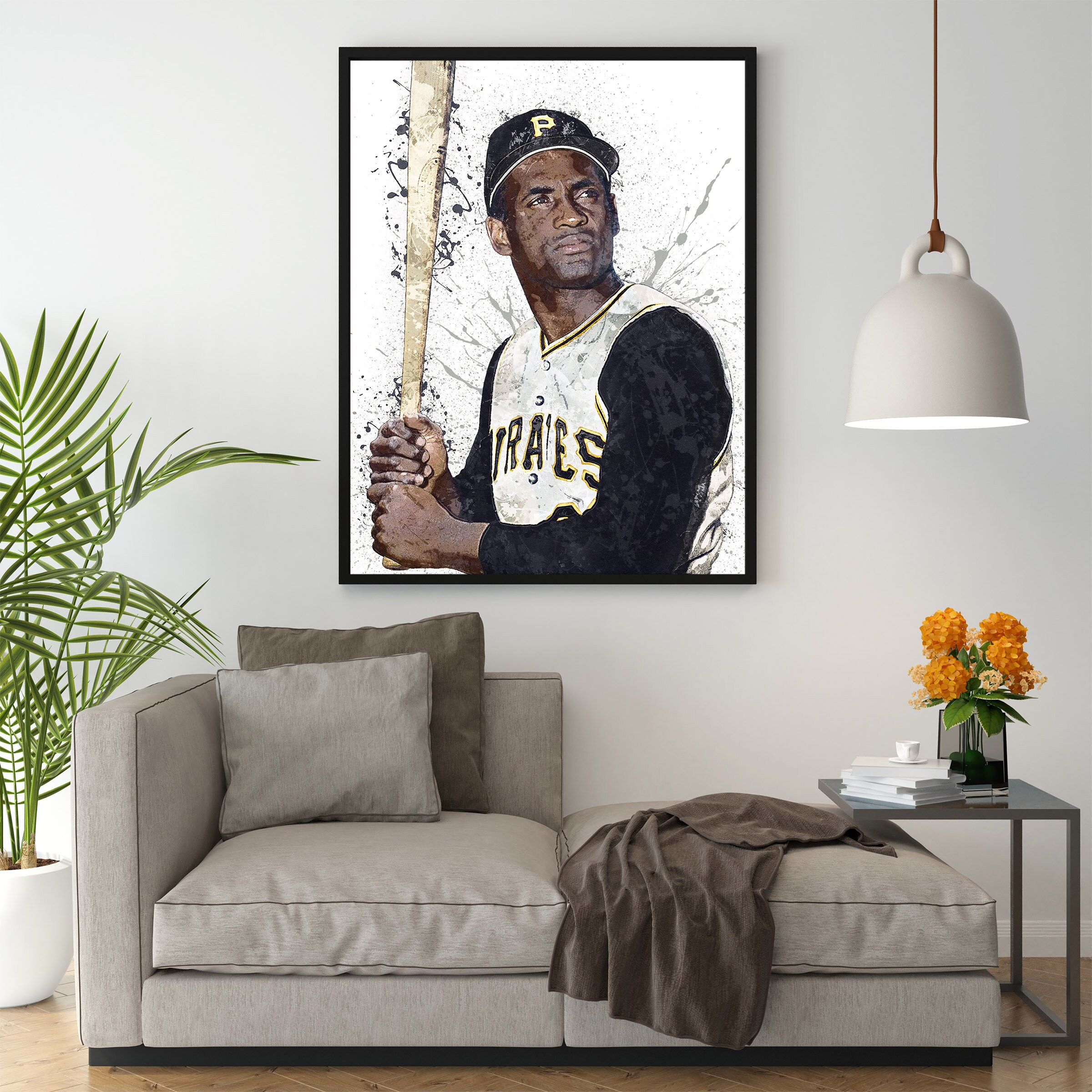 Roberto Clemente Poster Pittsburgh Pirates Canvas Wrap Wall - Etsy