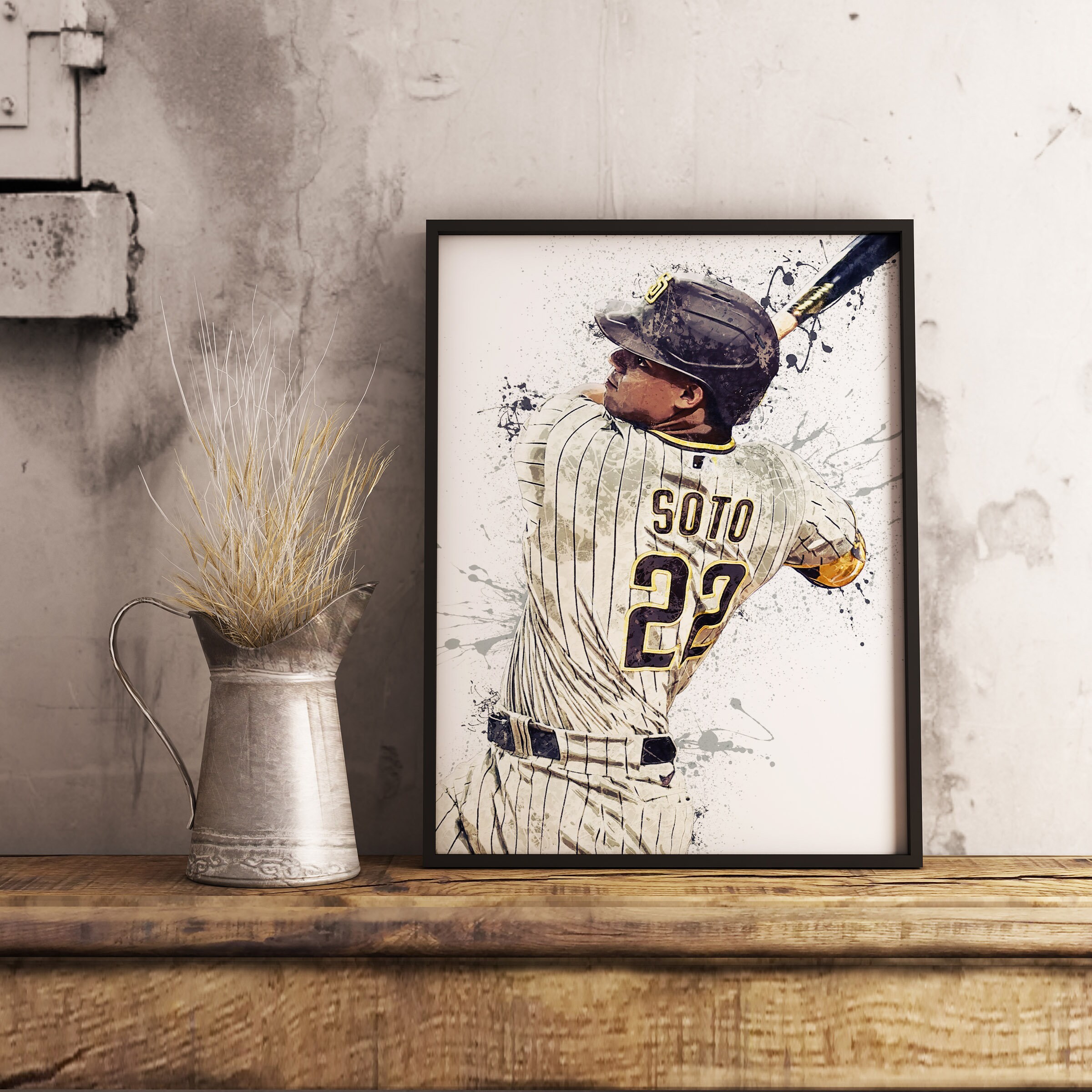 Juan Soto Poster San Diego Padres Canvas Wrap Wall Art - Etsy