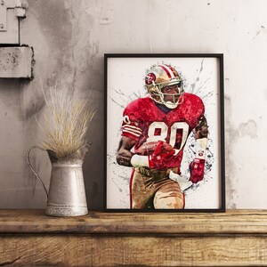 Jerry Rice Poster San Francisco 49ers Wall Art Printable - Etsy
