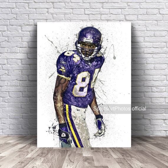 Randy Moss Poster Minnesota Vikings Canvas Wrap Wall Art - Etsy