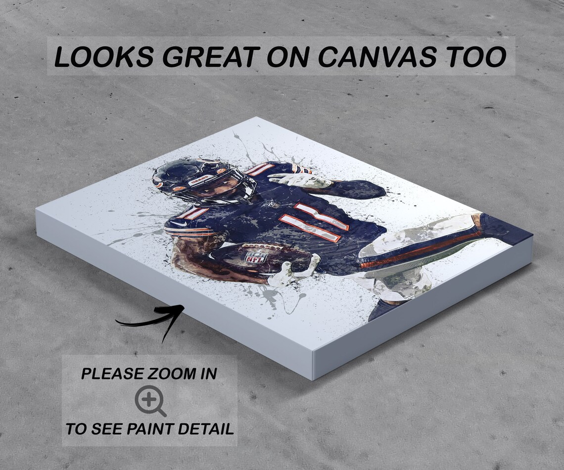 Darnell Mooney Poster Chicago Bears Wall Art Printable Man - Etsy