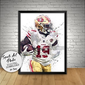 Deebo Samuel Poster, San Francisco 49ers, Wall Art Printable, Kids ...